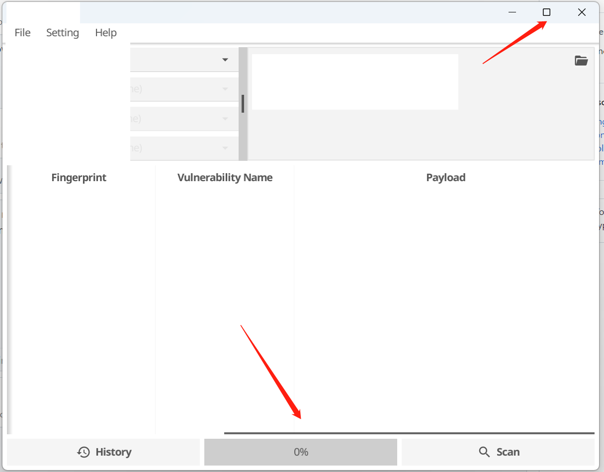 When in small window mode, moving the Table scroll bar to the last position and then clicking on ...