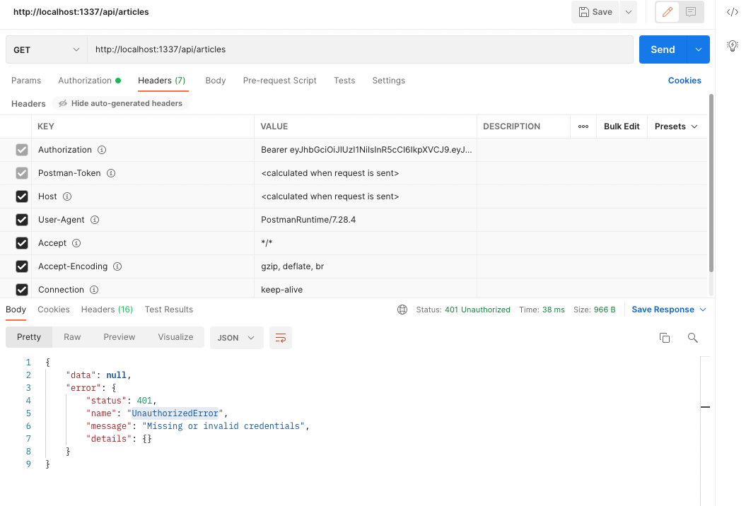 Admin JWT Unauthorized on Content API Requests · Issue #13193 · strapi ...