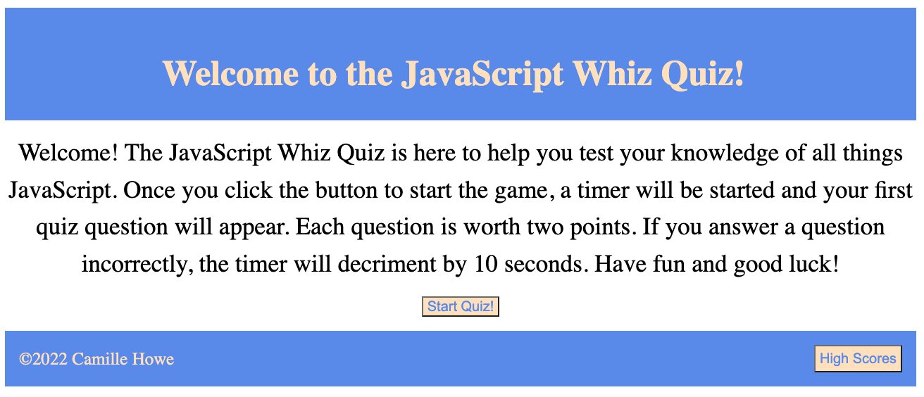 GitHub - codequeen69/javascript-whiz-quiz