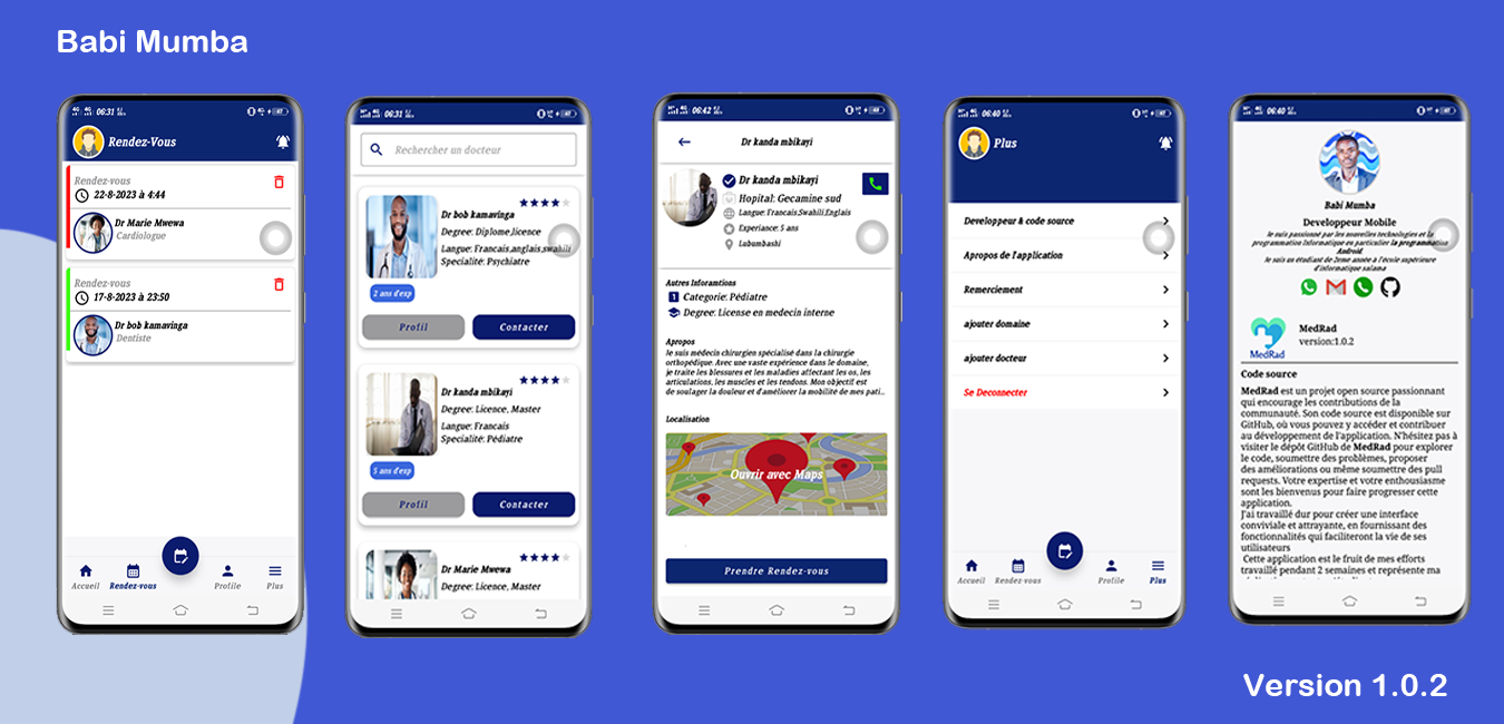 GitHub - BabiMumba/MedRad: MedRad est une application mobile qui permet aux utilisateurs de ...
