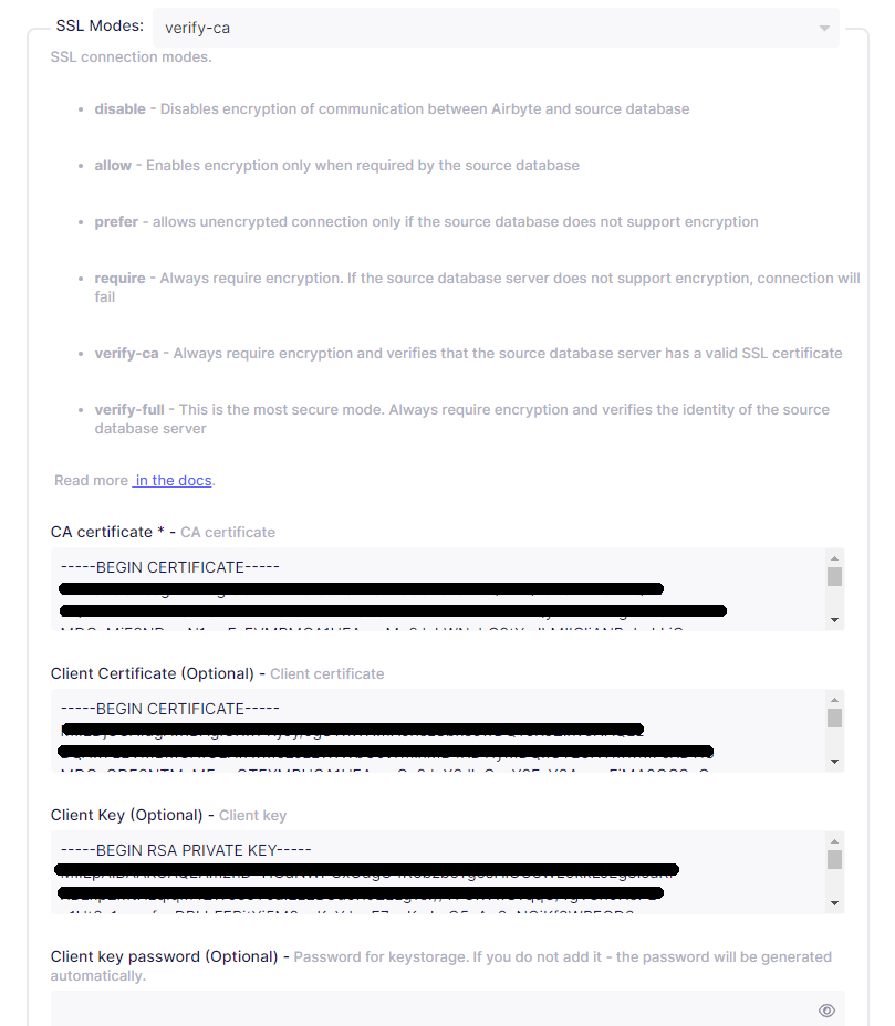 Postgres Connector Ssl Connection Not Working · Issue 17000 