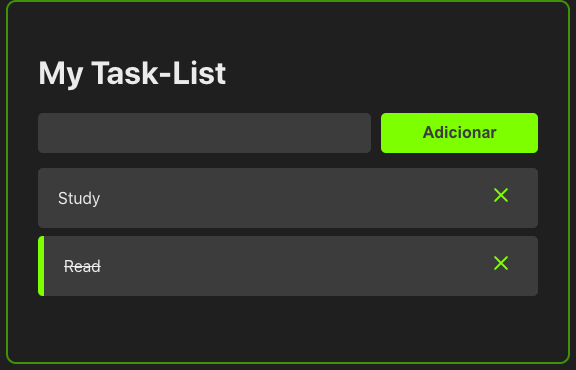 GitHub - devcarolinealmeida/task-list-react: My first React App