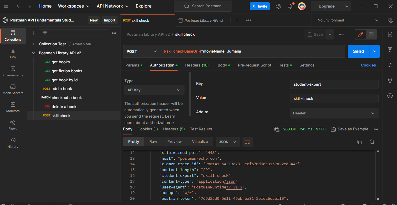 Bug The Last Test On Skillcheck Section Shows An Error · Issue 11902 · Postmanlabs Postman