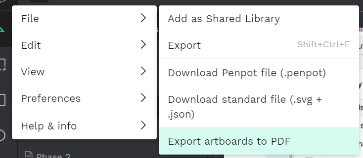 feature: Export multiple boards as single PDF · Issue #2444 · penpot/penpot · GitHub