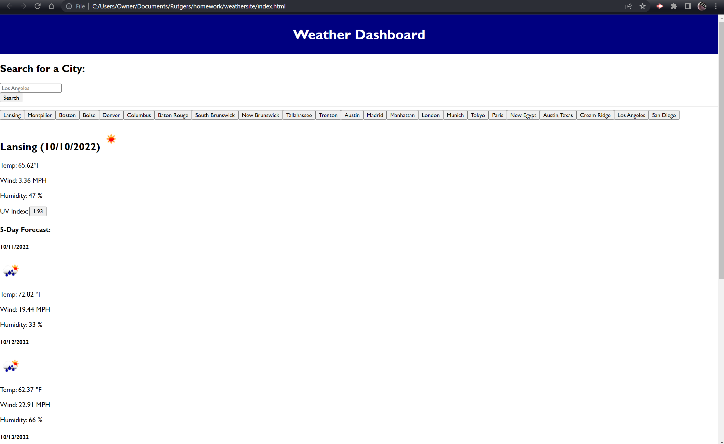 GitHub - ahuber25/weathersite