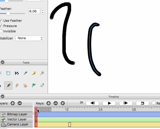 Bitmap/Vector content does not stick to the canvas when motion tweening ...