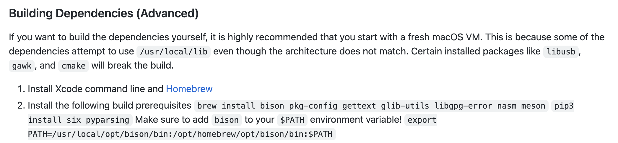 MacDevelopment.md has a format error · Issue #4606 · utmapp/UTM · GitHub