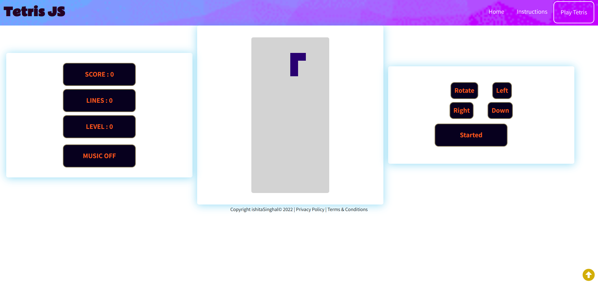 Tetris Game · Issue #412 · TusharKesarwani/Front-End-Projects · GitHub