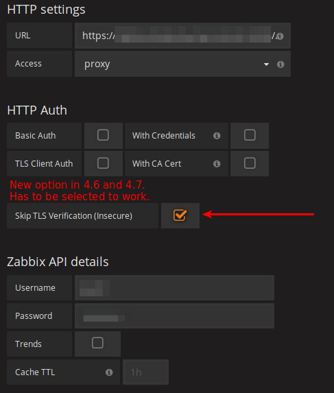 [Bug] Cannot connect to Zabbix datasource after upgrading to 4.7.0 · Issue #9733 · grafana ...