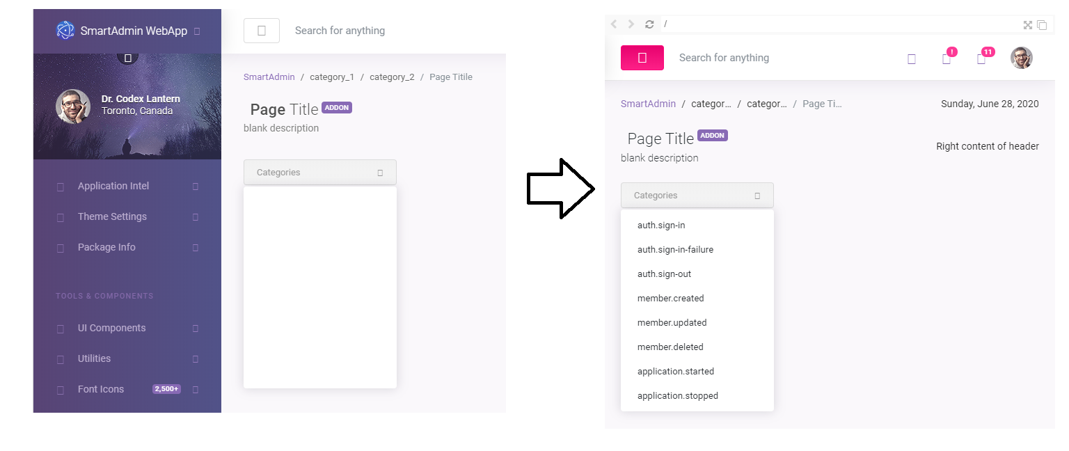 If the screen size is less than 992px, the menu is visible. If it is larger than that, the menu ...