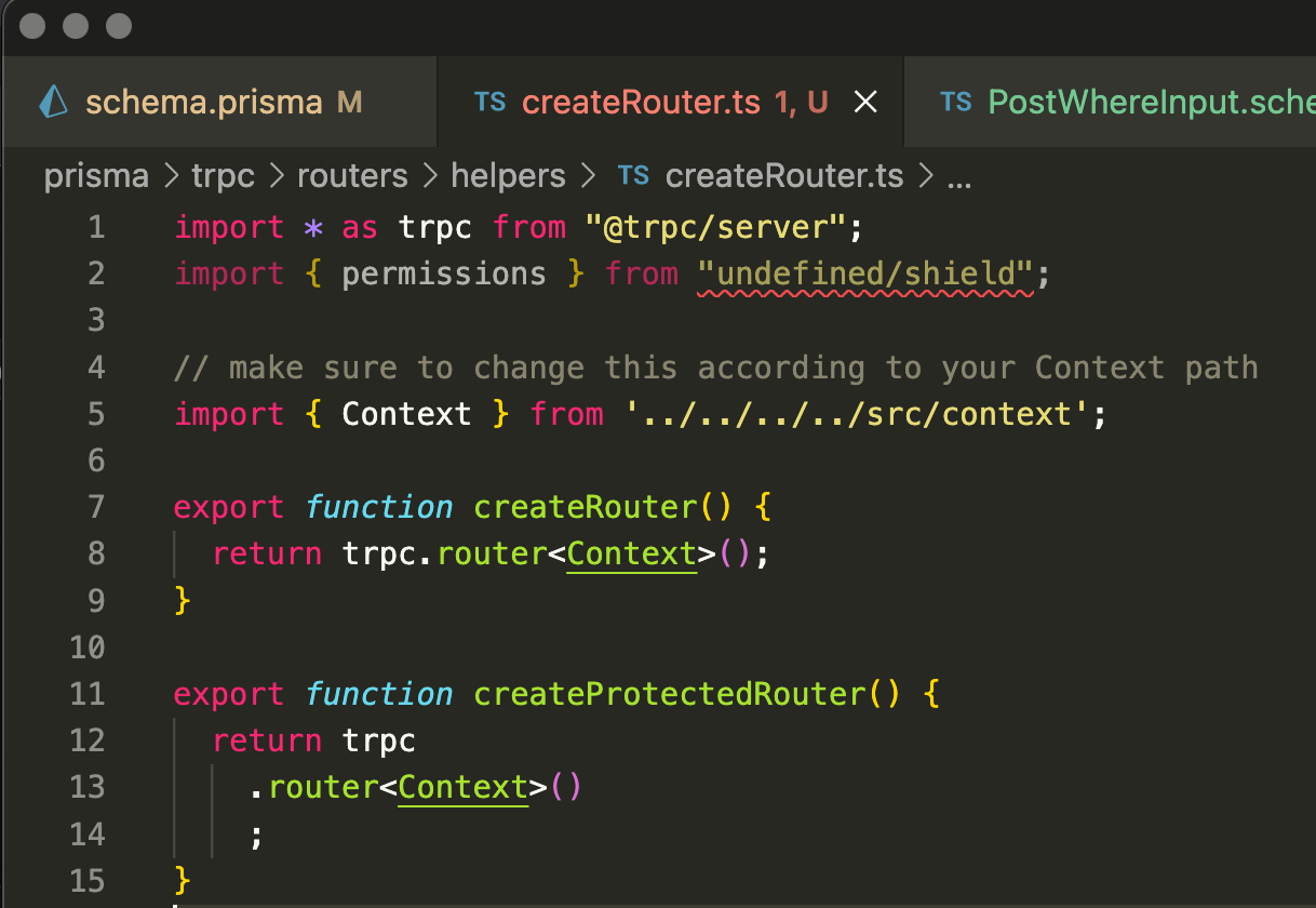 incorrect import permission generated · Issue #3 · omar-dulaimi/prisma ... incorrect import permission generated · Issue #3 · omar-dulaimi/prisma ...
