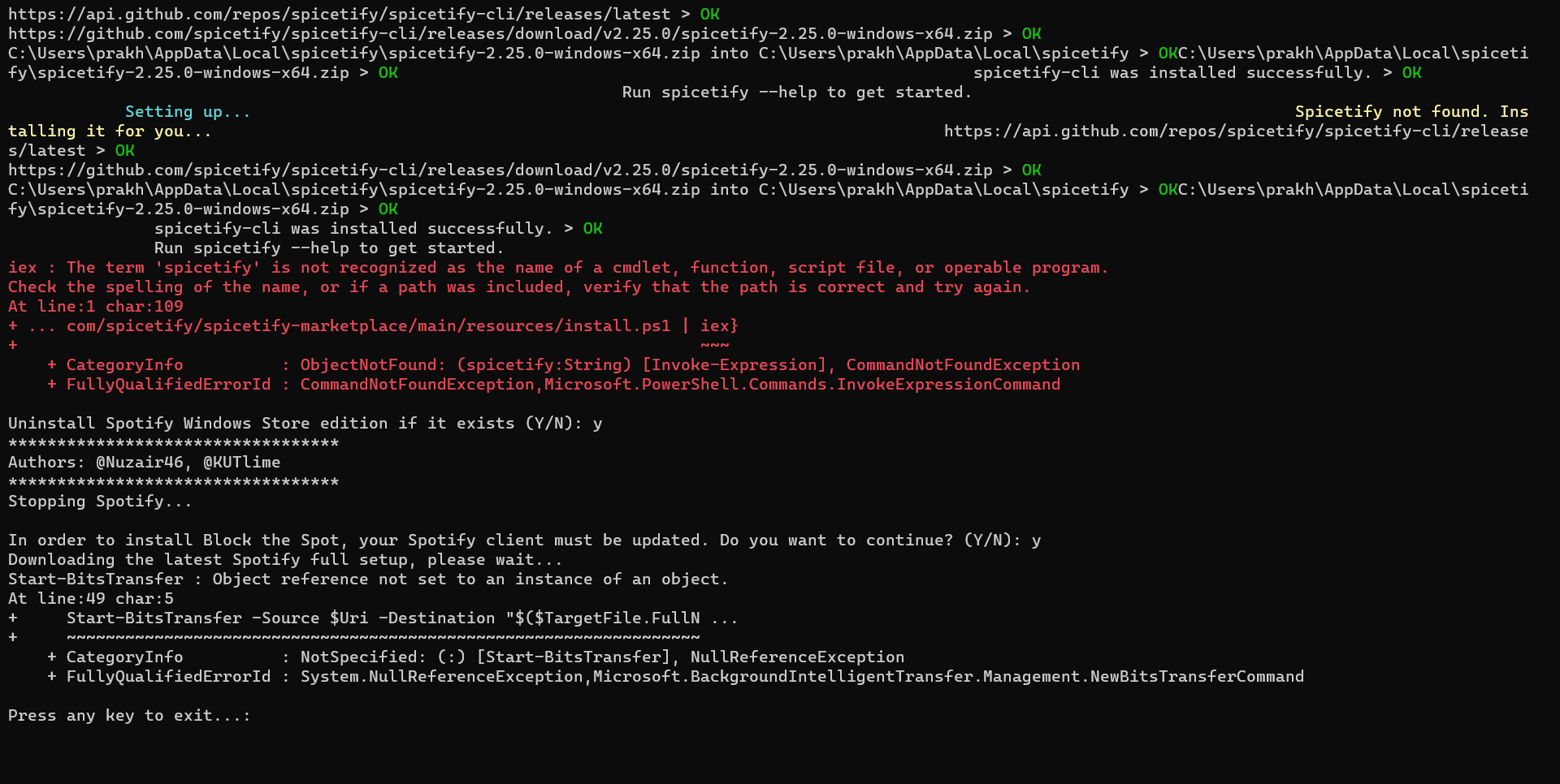 Bug ig · Issue #497 · mrpond/BlockTheSpot · GitHub
