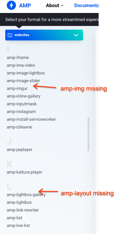 Built in components are not listed (amp-img, amp-layout) · Issue #5991 · ampproject/amp.dev · GitHub
