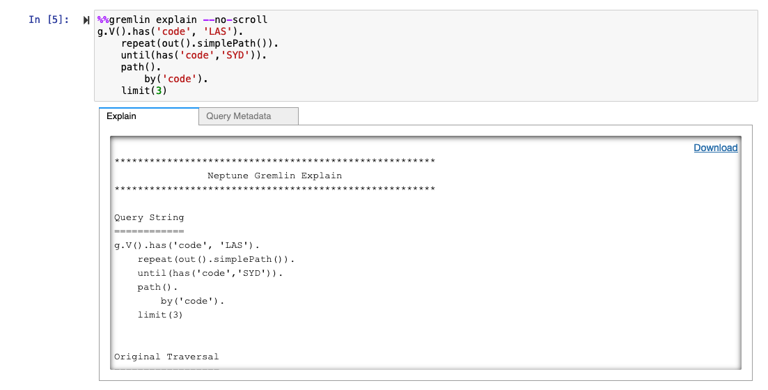 Bug ` No Scroll` Does Not Expand Gremlin And Oc Explain Results · Issue 362 · Awsgraph 