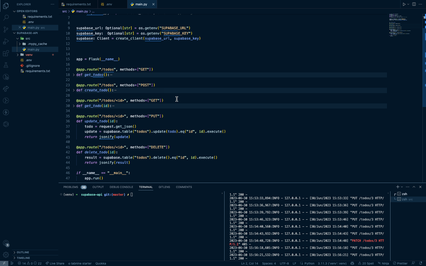 Got an error PGRST102: Error in $: not enough input when inserting the data using supabase js ...