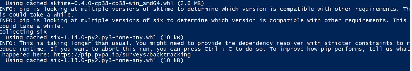 Pip install took too much time · Issue #319 · sdv-dev/SDV · GitHub