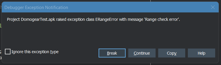 Error: range check error on Andorid · Issue #15 · grijjy/GrijjyCloudLogger · GitHub