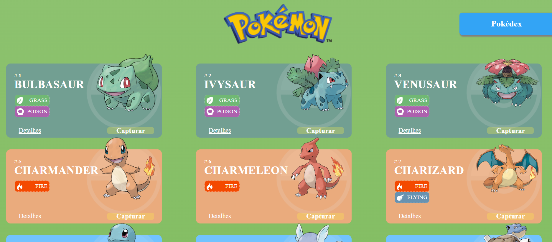 GitHub - AyrtonMedrano/Pokedex: Projeto em grupo, realizado no bootcamp utilizando React-JS ...