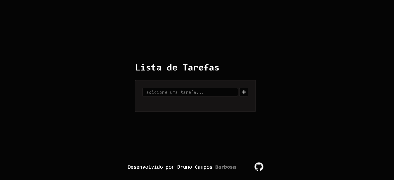 Github Brunocampos2lista De Tarefas Uma Lista De Tarefas Criada Em Html Css E Javascript 