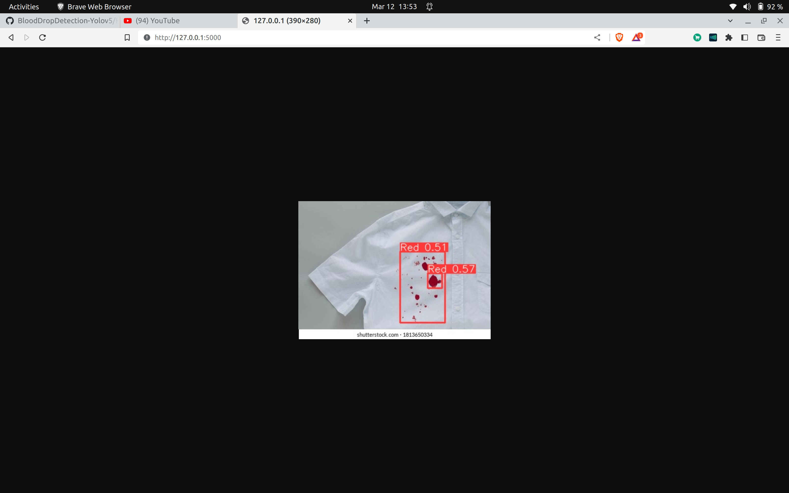 GitHub - akshaysanil/BloodDropDetection-Yolov5: Created a web ...