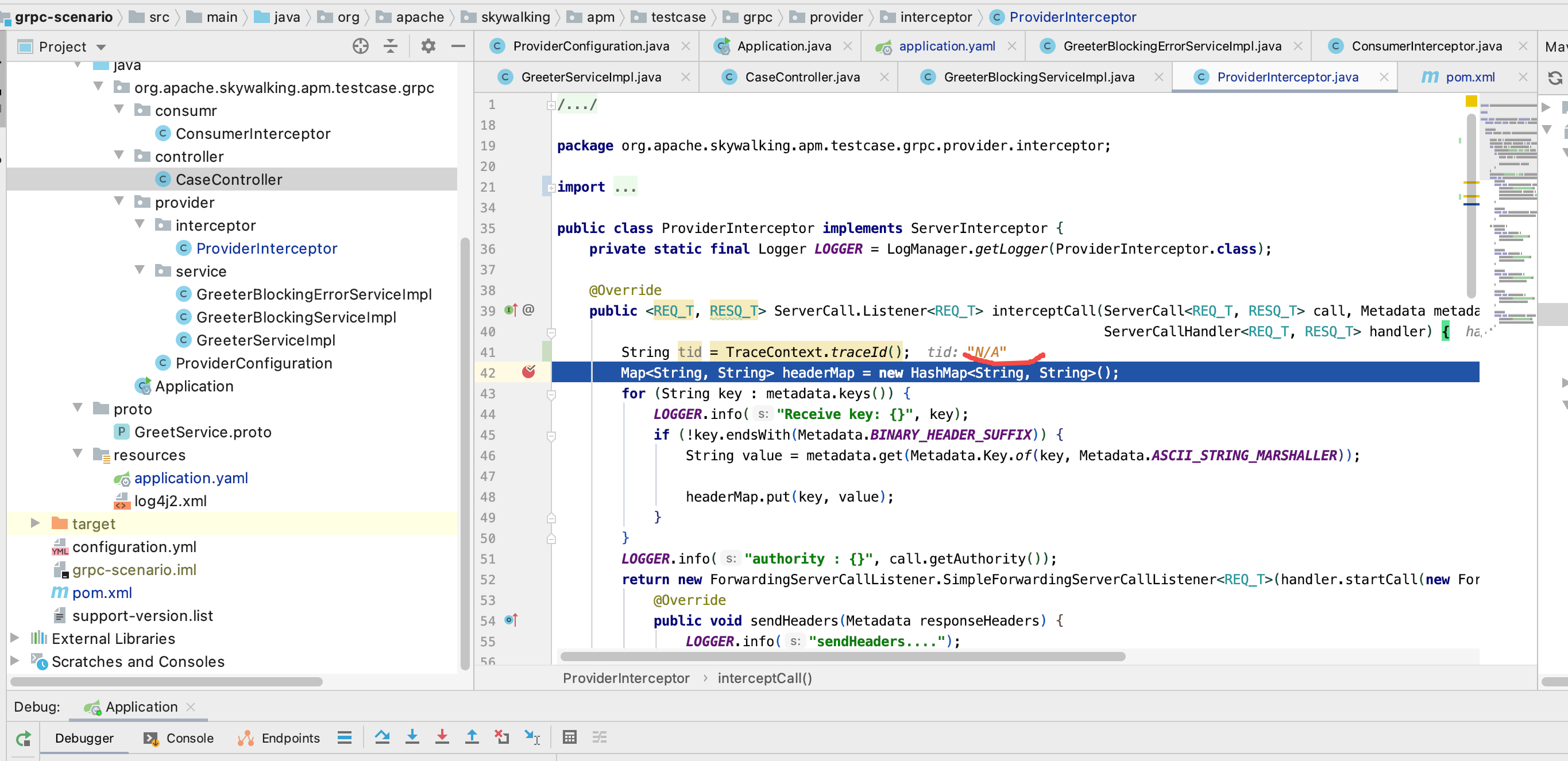 [Bug] java-agent 8.7+,TraceContext.traceId() can't get traceId in ServerInterceptor · Issue ...