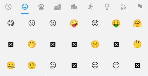 All emojis are black and white from the last upgrade. · Issue #136 · Fintasys/emoji_picker ...