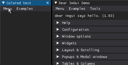 Sub-menus in a menu bar do not pull down on hover · Issue #2131 · hoffstadt/DearPyGui · GitHub