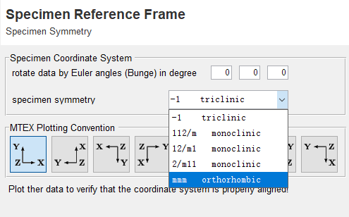 Sample symmetry cannot be changed · mtex-toolbox mtex · Discussion #1814 · GitHub