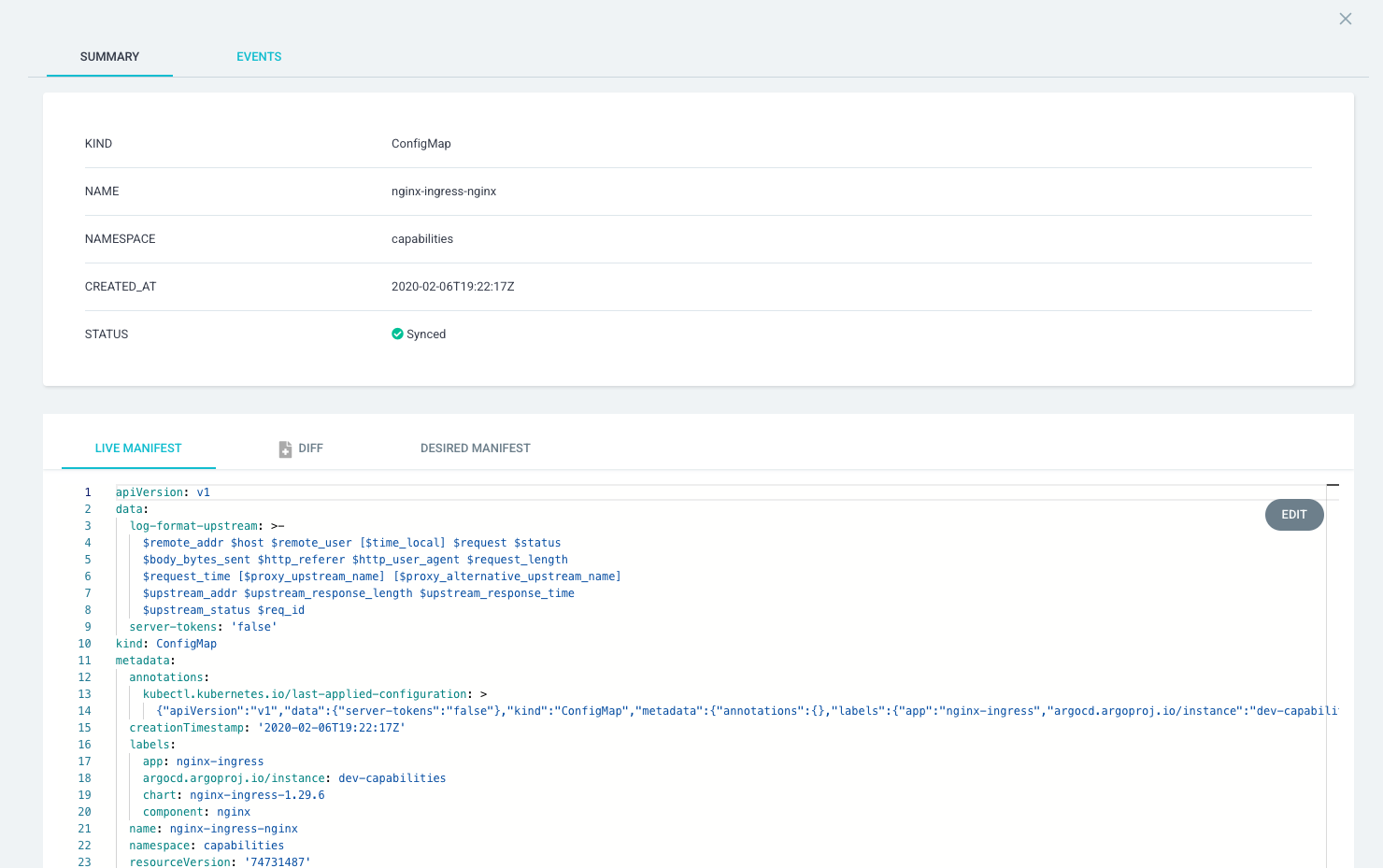 ArgoCD not reporting diff in configMap object · Issue #4540 · argoproj ...