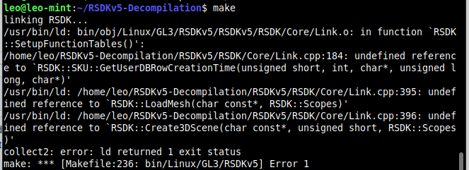 [Solved] [Linux] cannot build in Linux Mint · Issue #59 · RSDKModding/RSDKv5-Decompilation · GitHub
