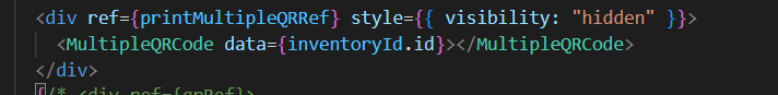 In React To Print It Is Not Able To Print Something That Is Style {{display None }} · Issue
