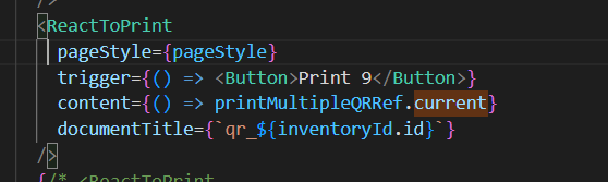In React To Print It Is Not Able To Print Something That Is Style {{display None }} · Issue