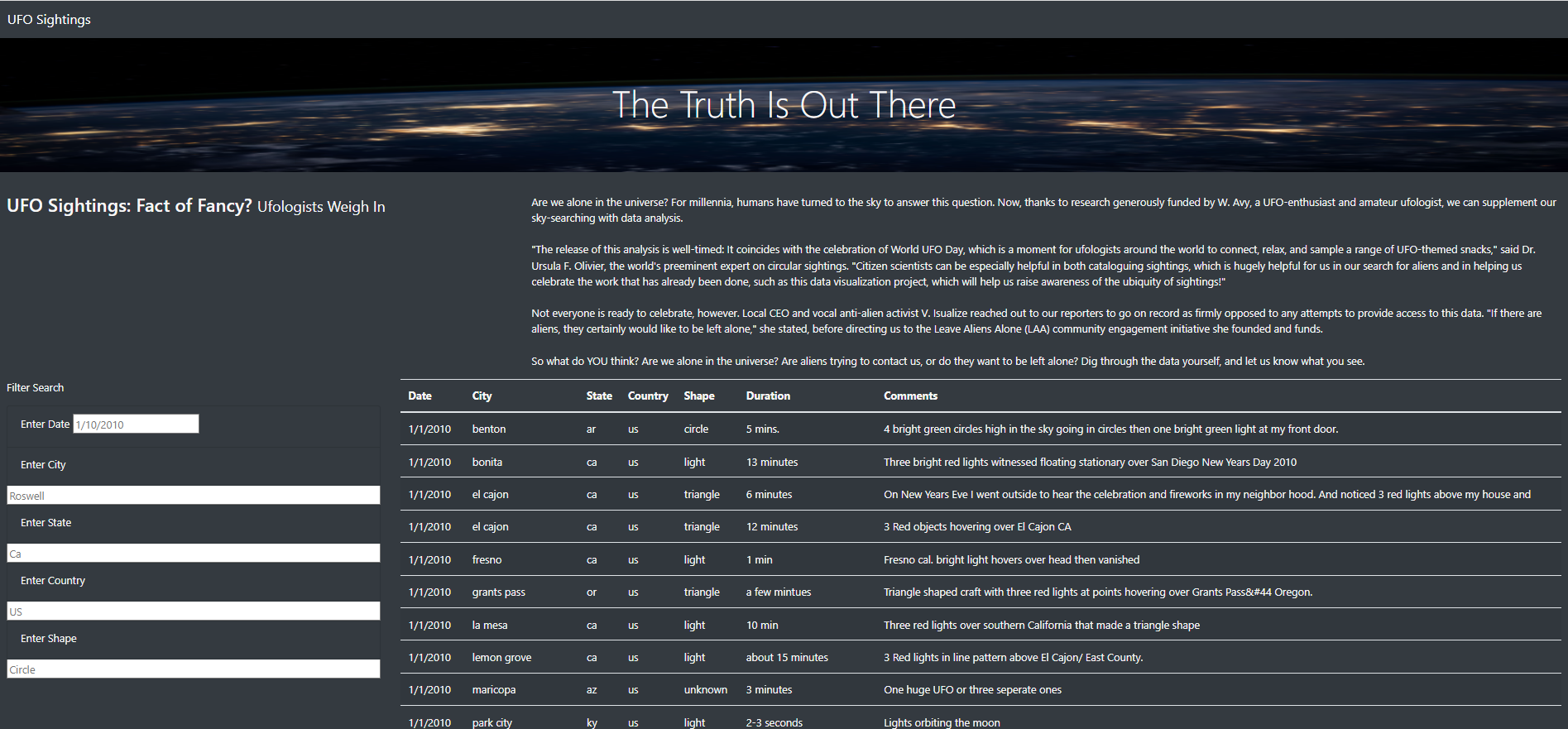 GitHub - Myorignl/UFOs