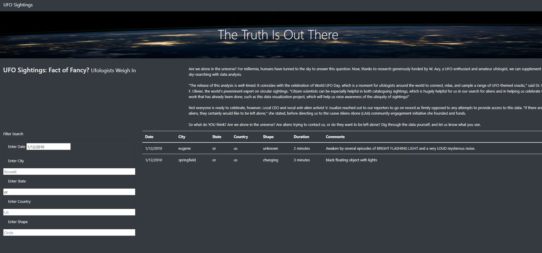 GitHub - Myorignl/UFOs