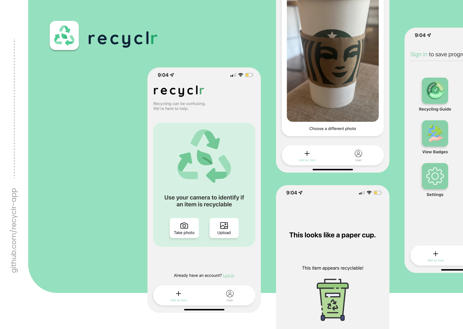 GitHub - recyclr-app/frontend-app: Reducing, reusing and recycling are the easiest ways to save ...