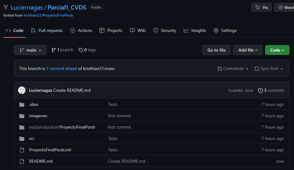 GitHub - Luciernagas/Parcial1_CVDS