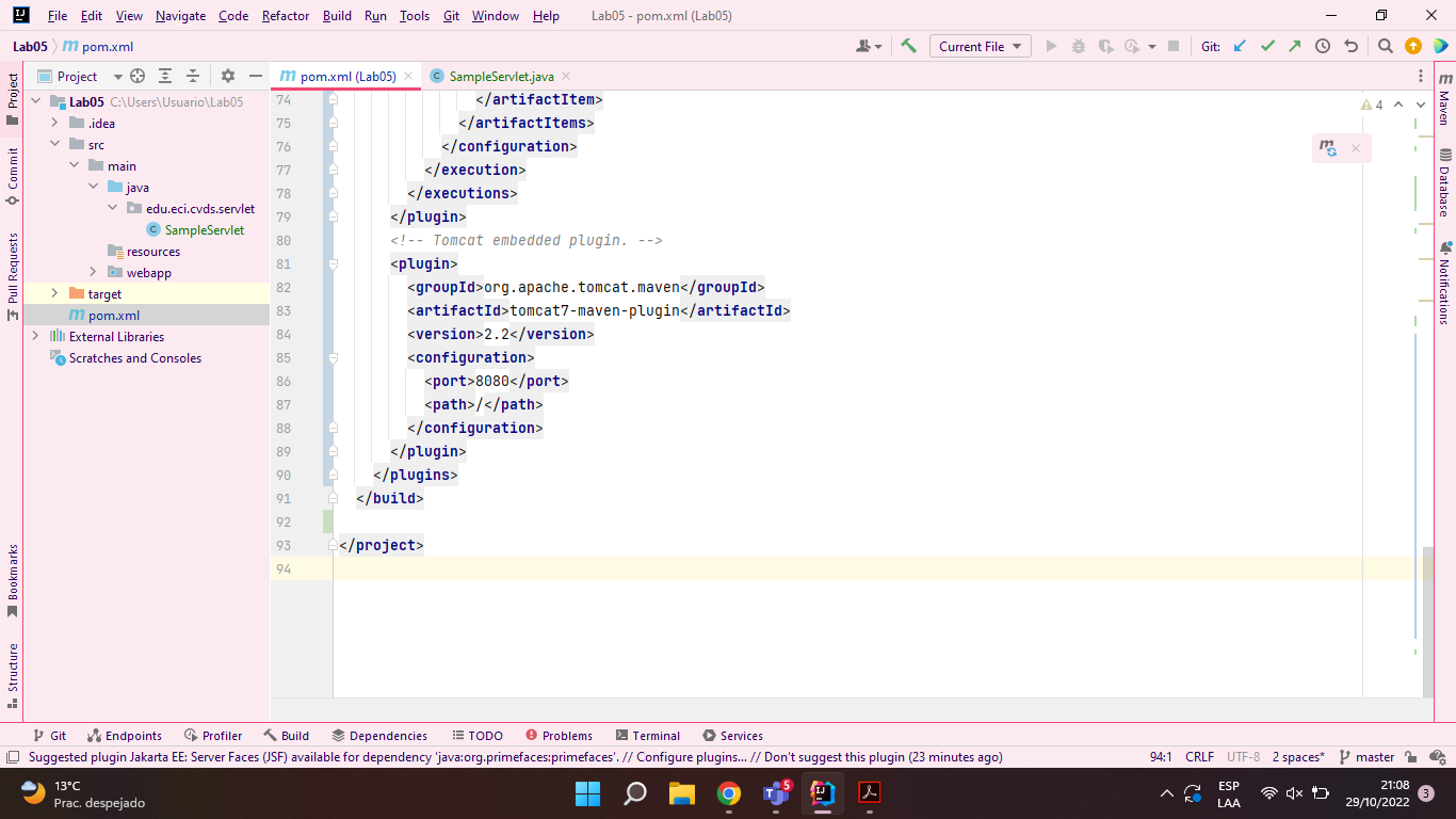GitHub - Luciernagas/CVDS_Lab05