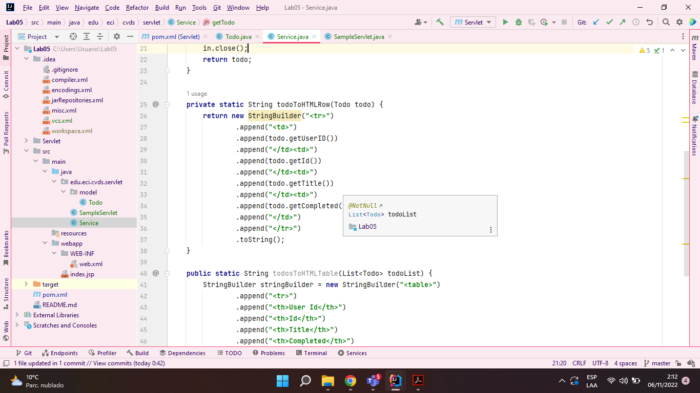 GitHub - Luciernagas/CVDS_Lab05