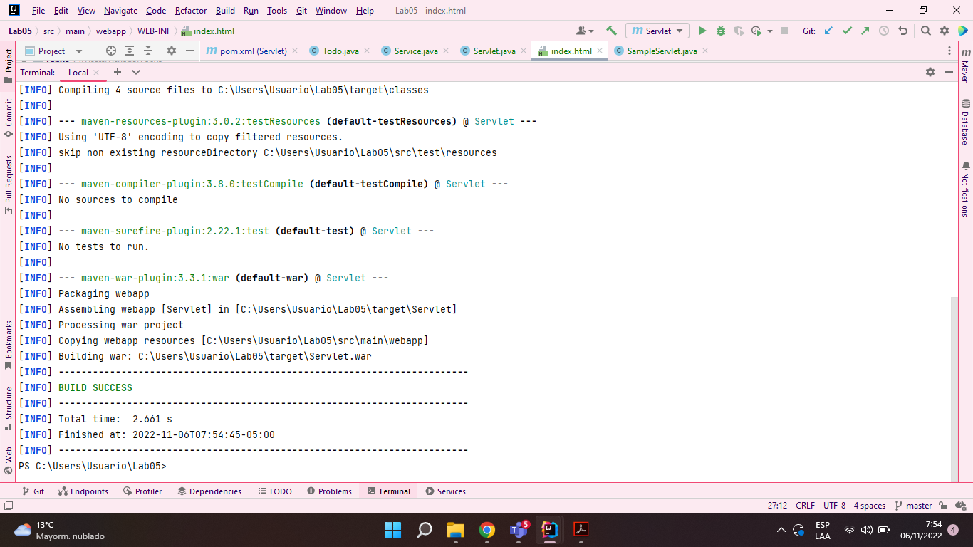 GitHub - Luciernagas/CVDS_Lab05