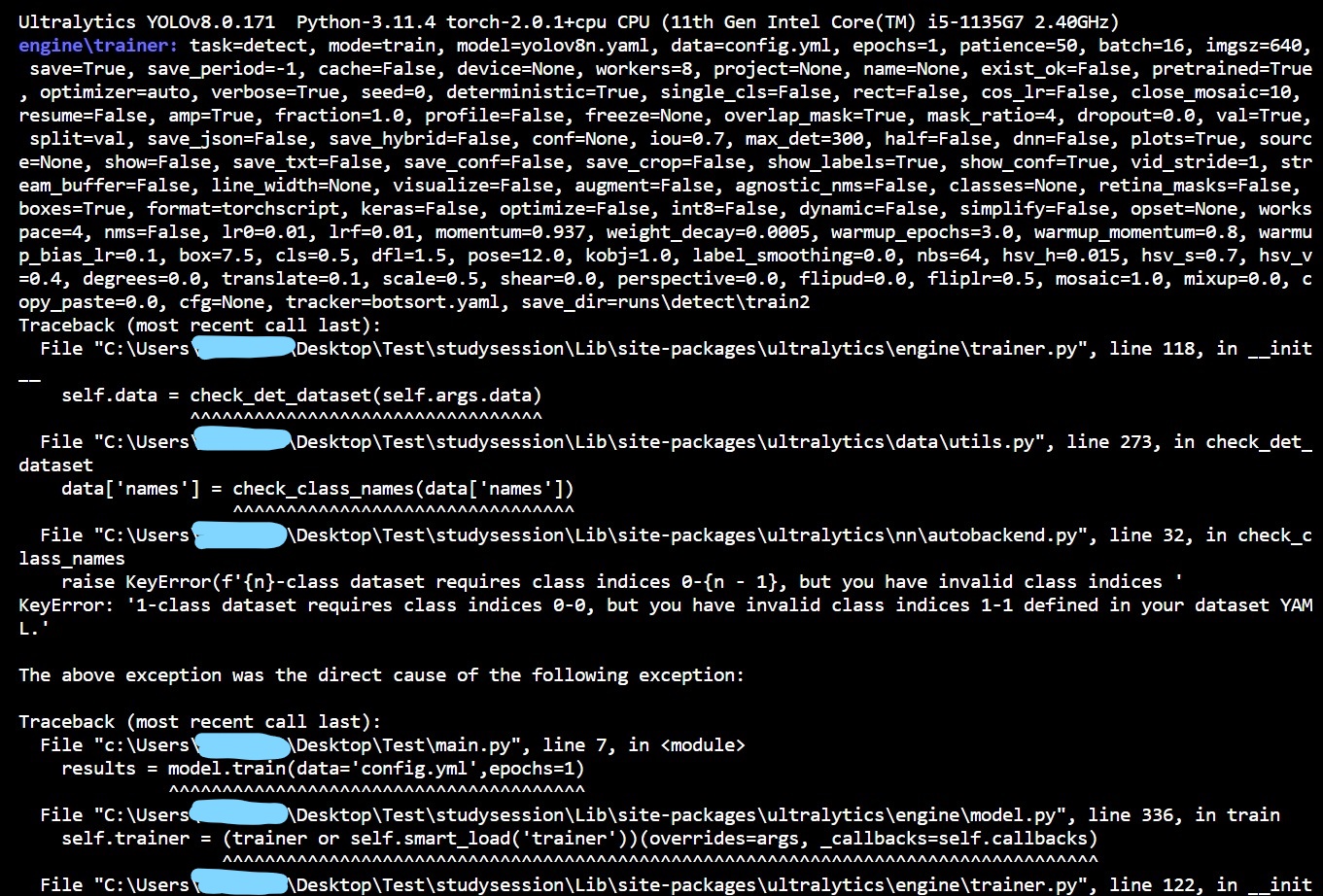 dataset yaml not found error · Issue #1201 · ultralytics/ultralytics · GitHub