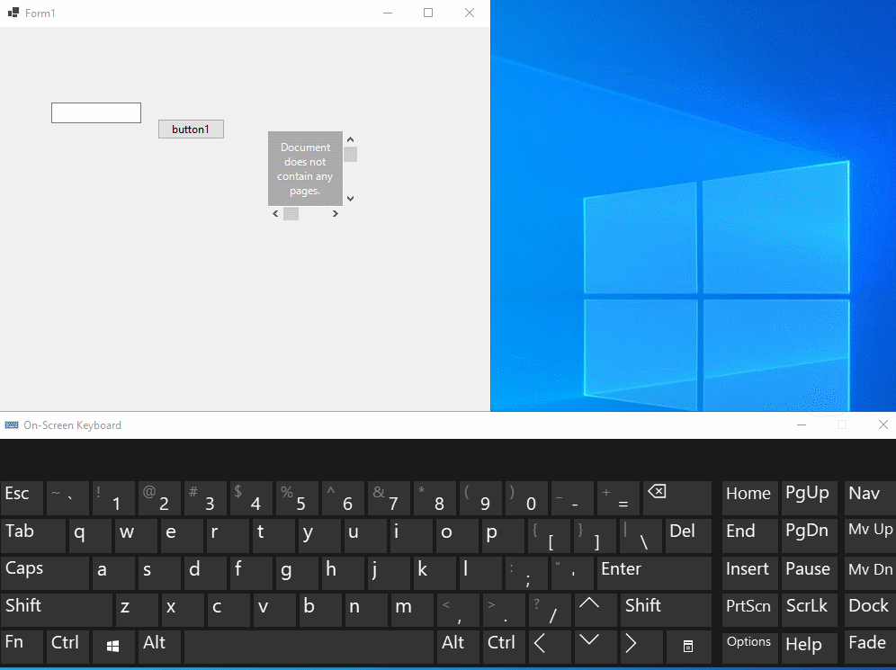 The PrintPreviewControl control have no dotted rectangle when using Keyboard focus on it · Issue ...