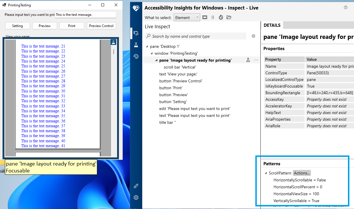 Printpreviewcontrol Lacks Ui Automation Scroll Pattern Support · Issue 9584 · Dotnetwinforms 4745