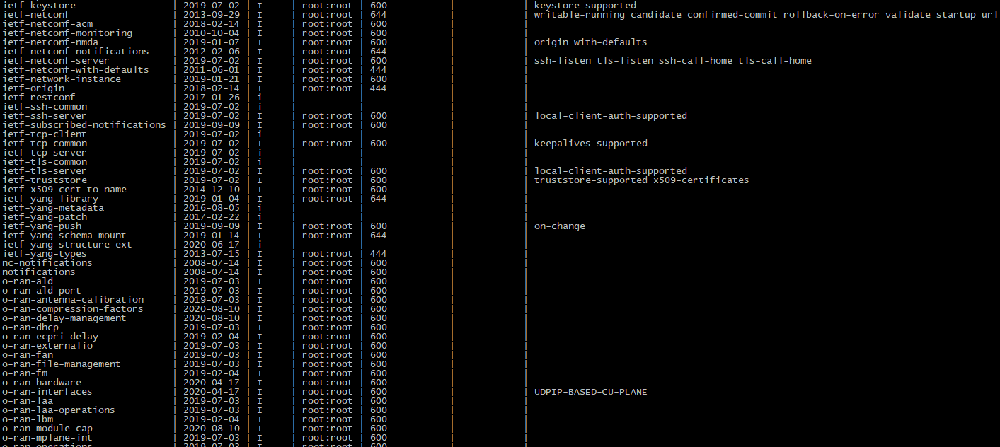 Unable to enable feature of o-ran-module-cap module · Issue #3033 · sysrepo/sysrepo · GitHub