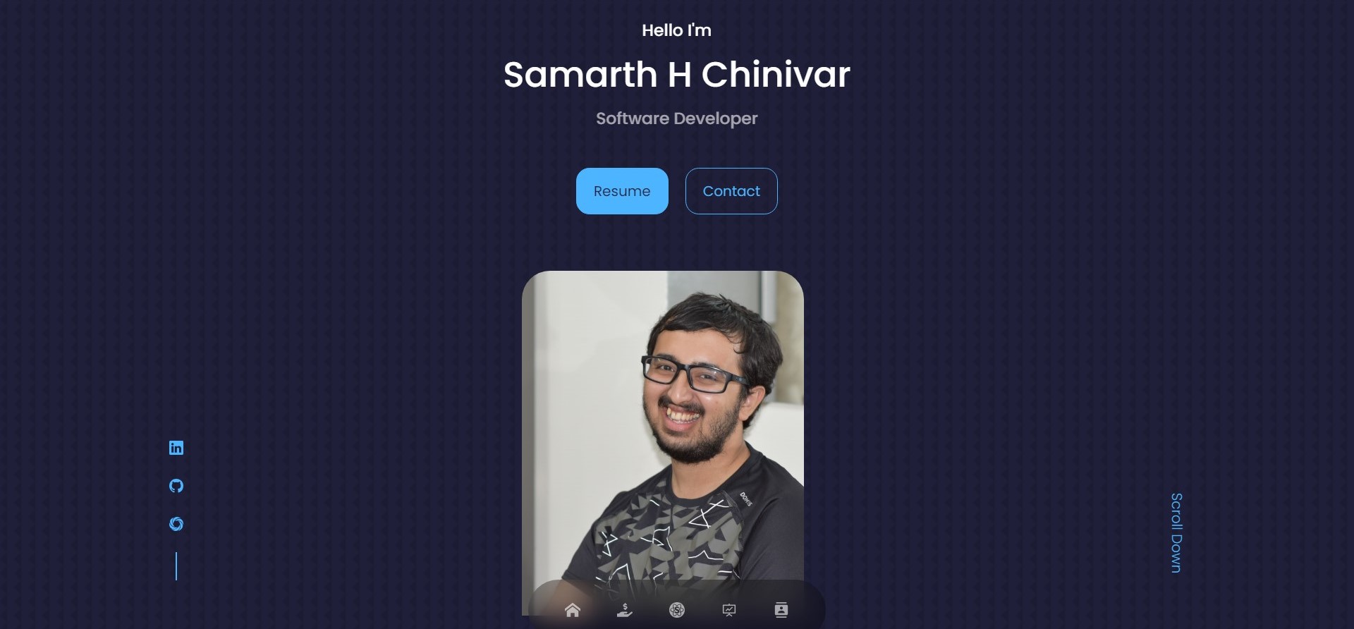 GitHub - SamarthHChinivar/portfolio-website: Personal Portfolio website ...