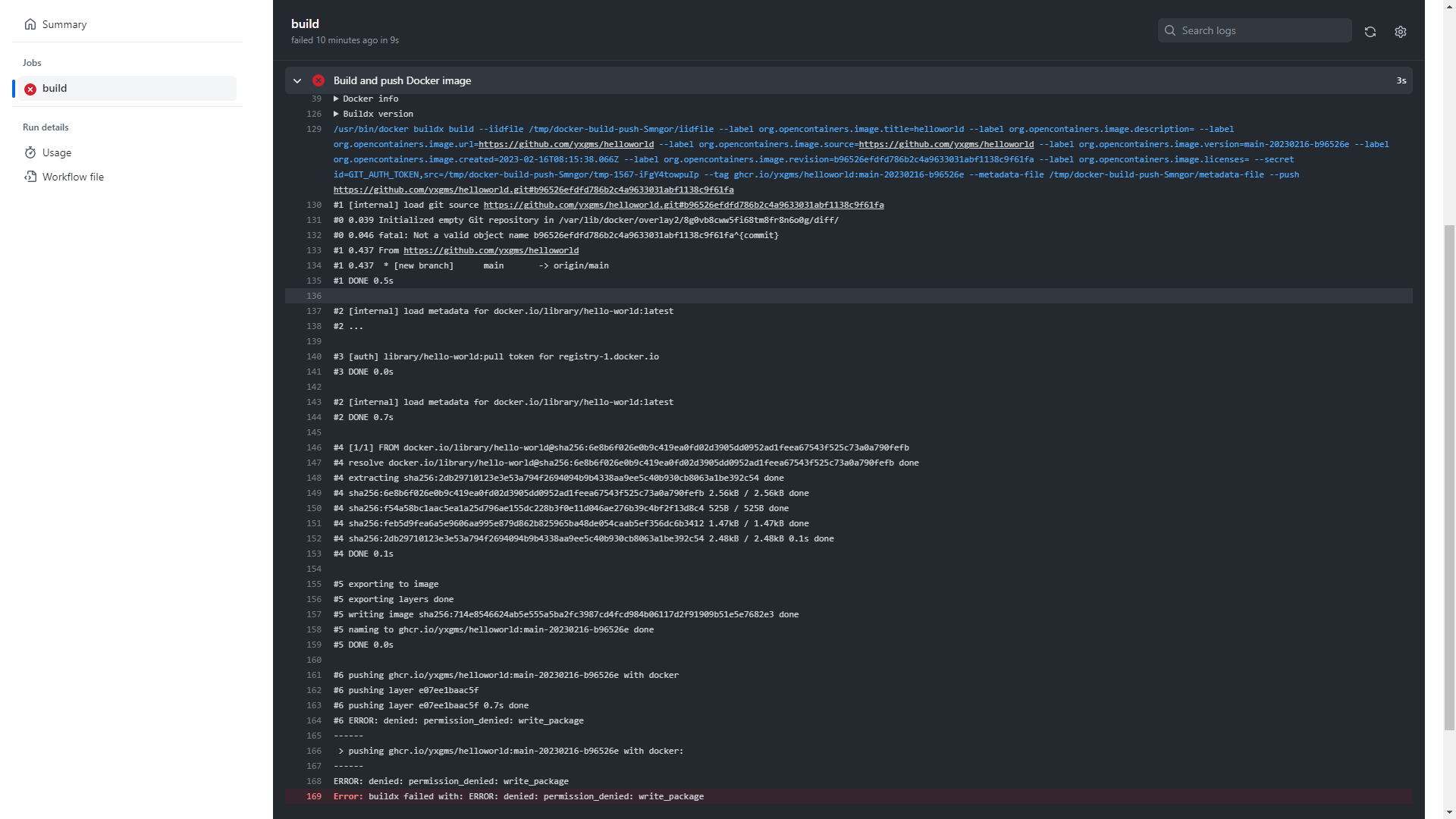Why Permissiondenied Writepackage After Recreate A Repo With Same 8380