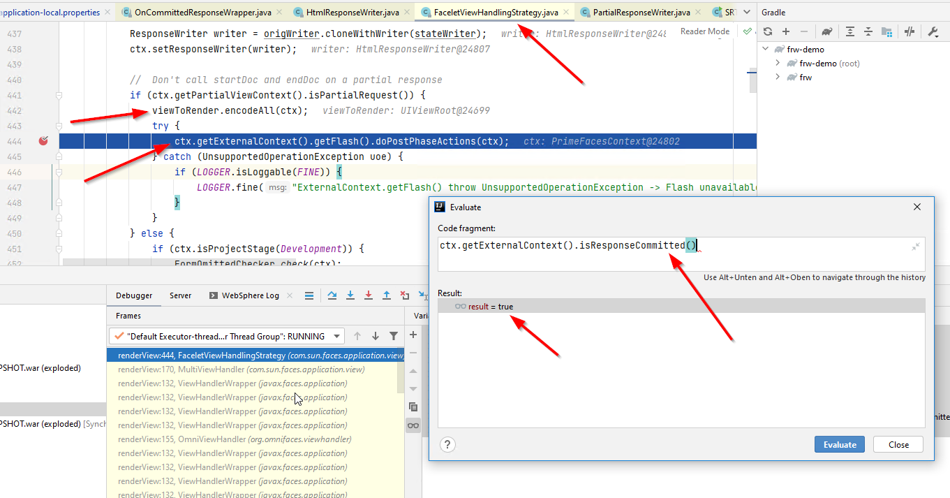 Flash: does not work in scenarios with rendered response · Issue #4977 · eclipse-ee4j/mojarra ...