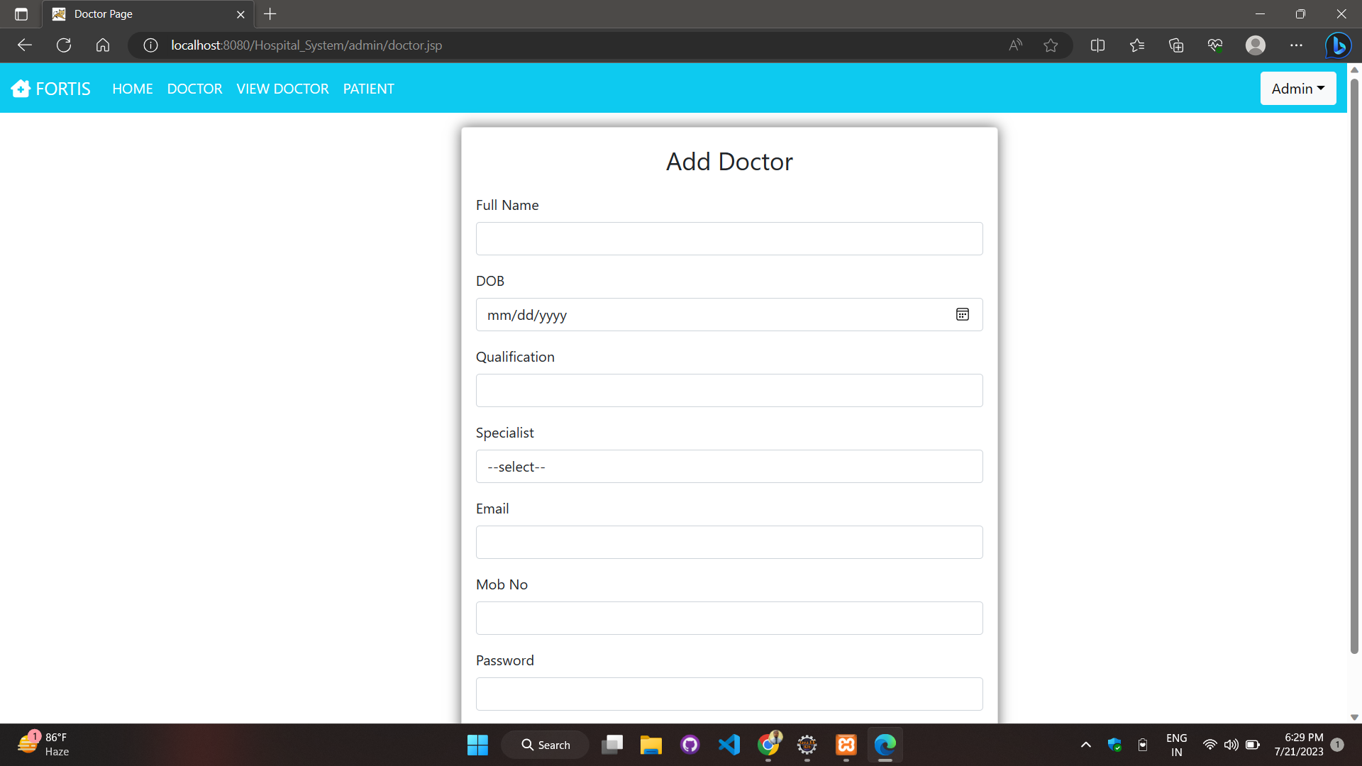 GitHub - Subhomoy21/Hospital-Management-System