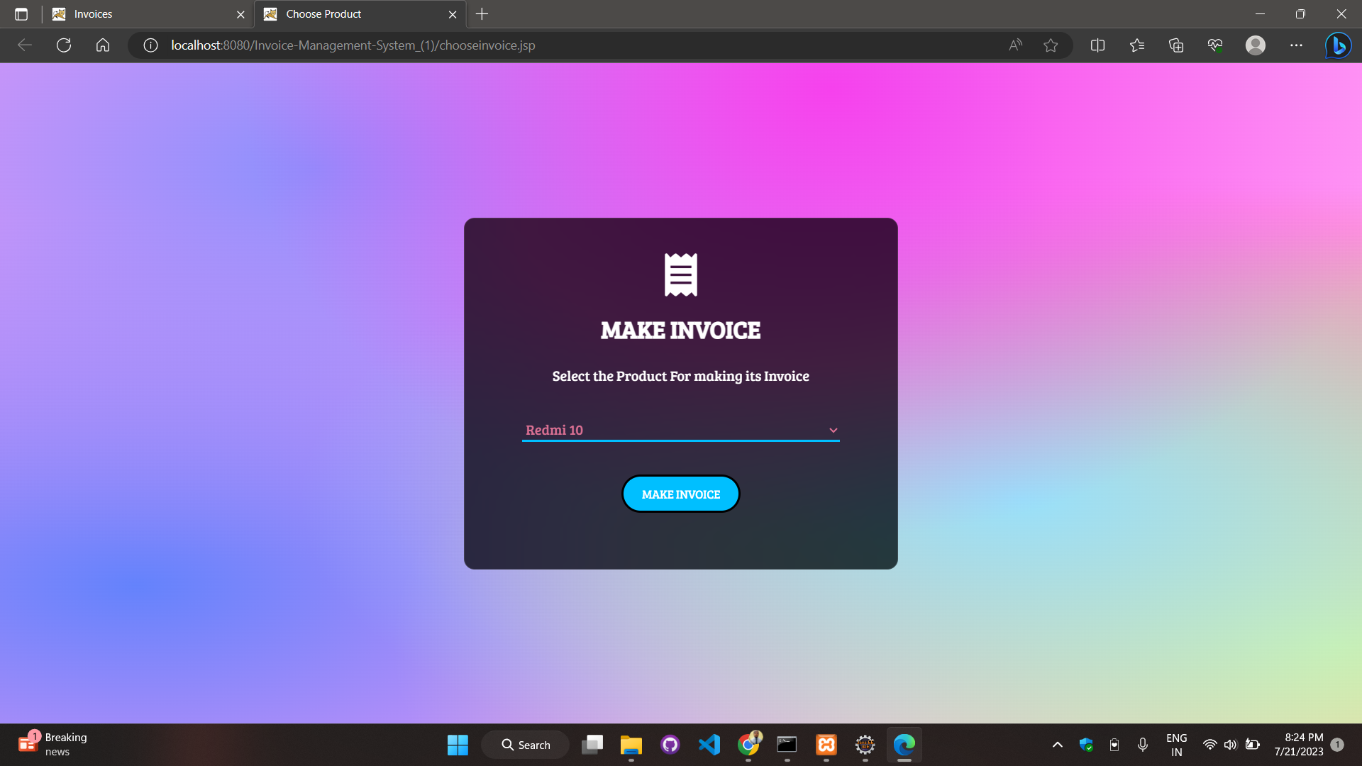 Github Subhomoy21invoice Management System 
