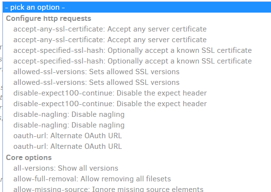 Duplicate options under 'Configure http requests' · Issue #2688 · duplicati/duplicati · GitHub