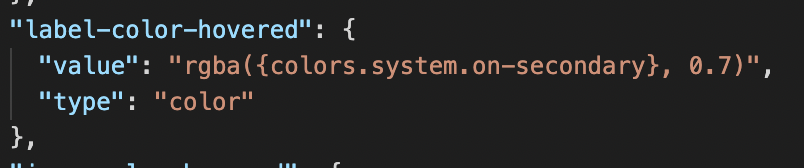 Can't parse color rgba token that referencing another rgb token · Issue ...